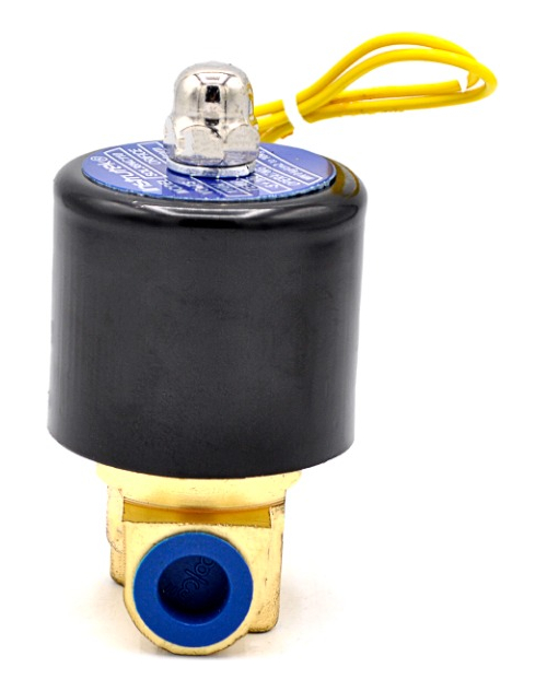 Válvula solenoide normalmente cerrada, cuerpo de latón y conexión a proceso de 3/8" NPT, 220V ...